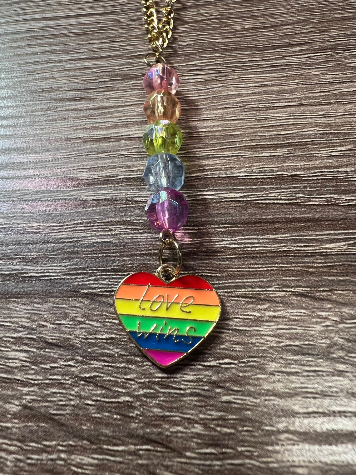 Pride Car Charm Love Wins Heart - Etsy