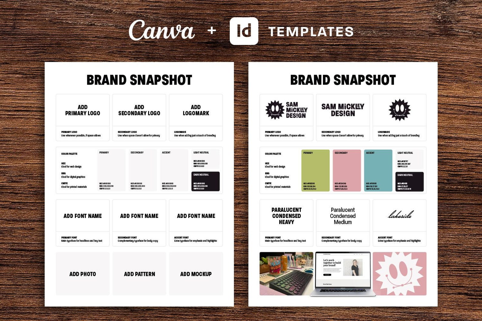 Brand Guideline Template Style Guide Template Brand Kit Brand Snapshot ...