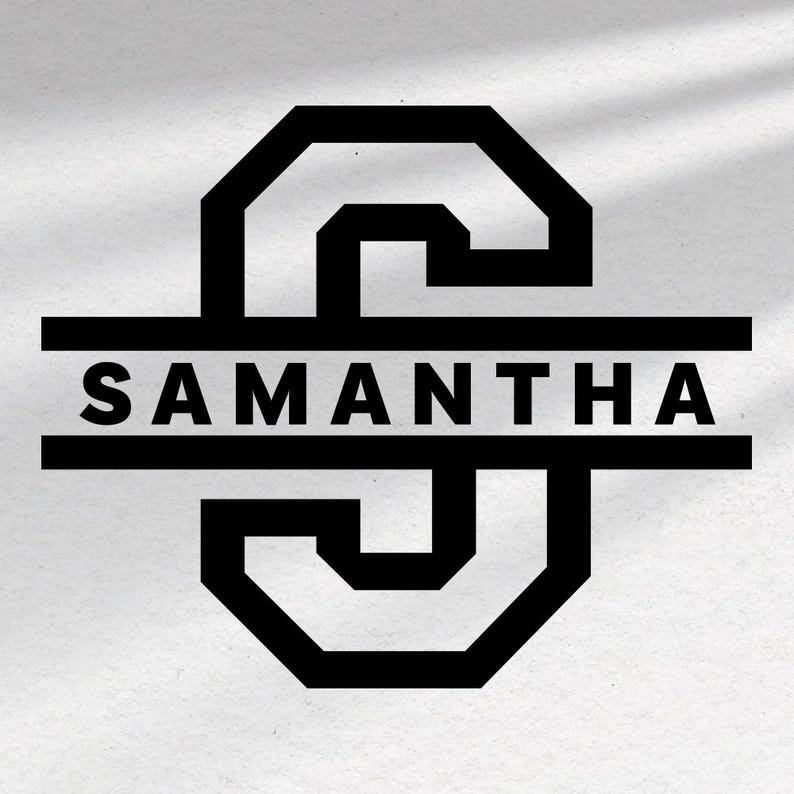 Split Monogram | High-resolution Digital Download | Instant Download ...