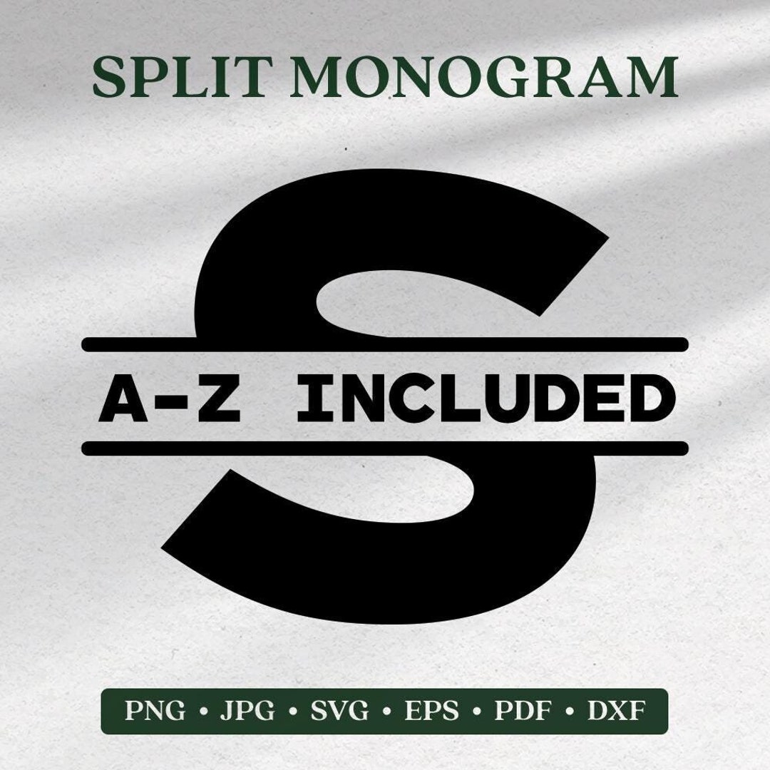 Split Monogram High-res Digital Download Instant Download for Printing ...