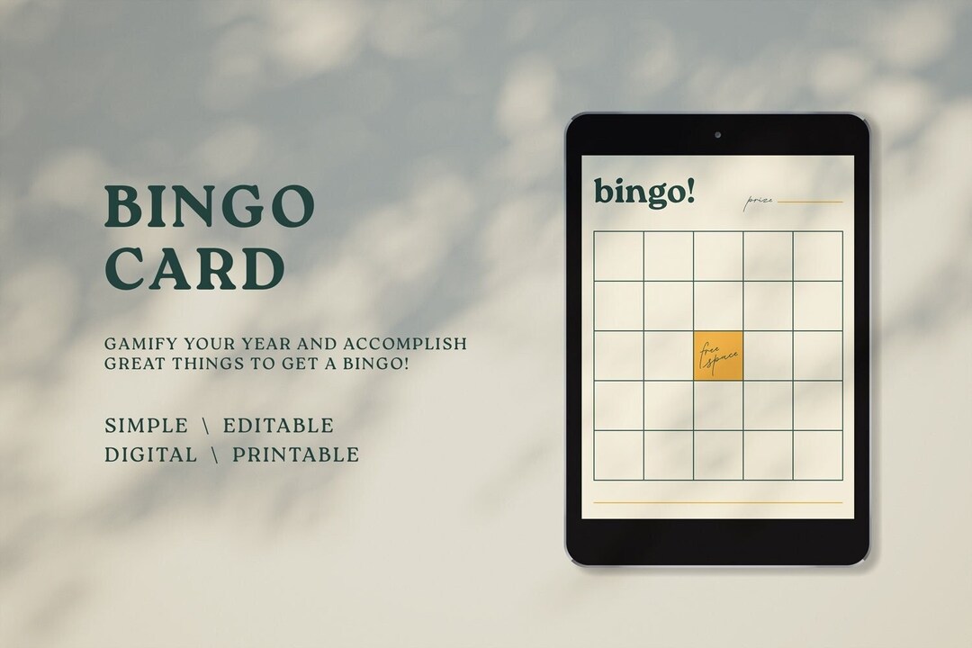Personal BINGO Card | Digital/printable | Instant Download | Ideal for ...