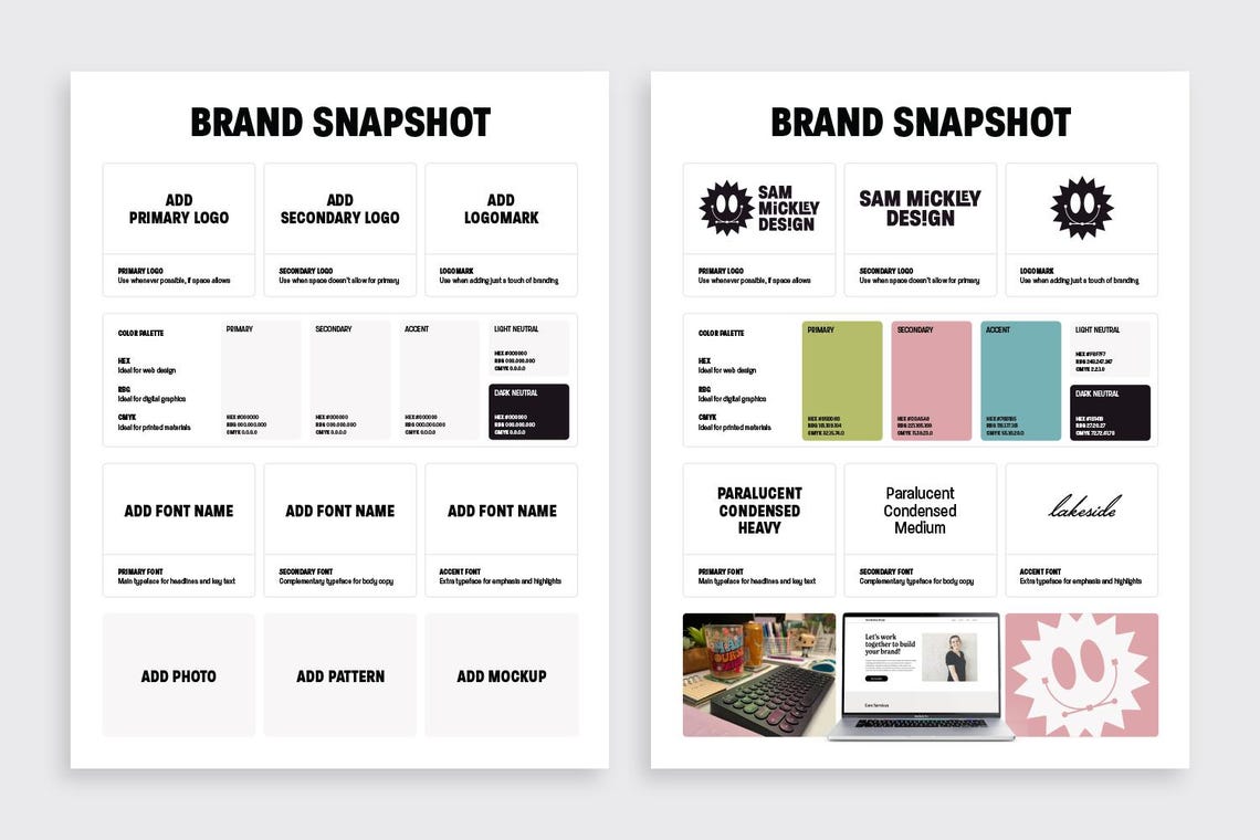 Brand Guideline Template | Style Guide Template | Brand Kit | Brand ...