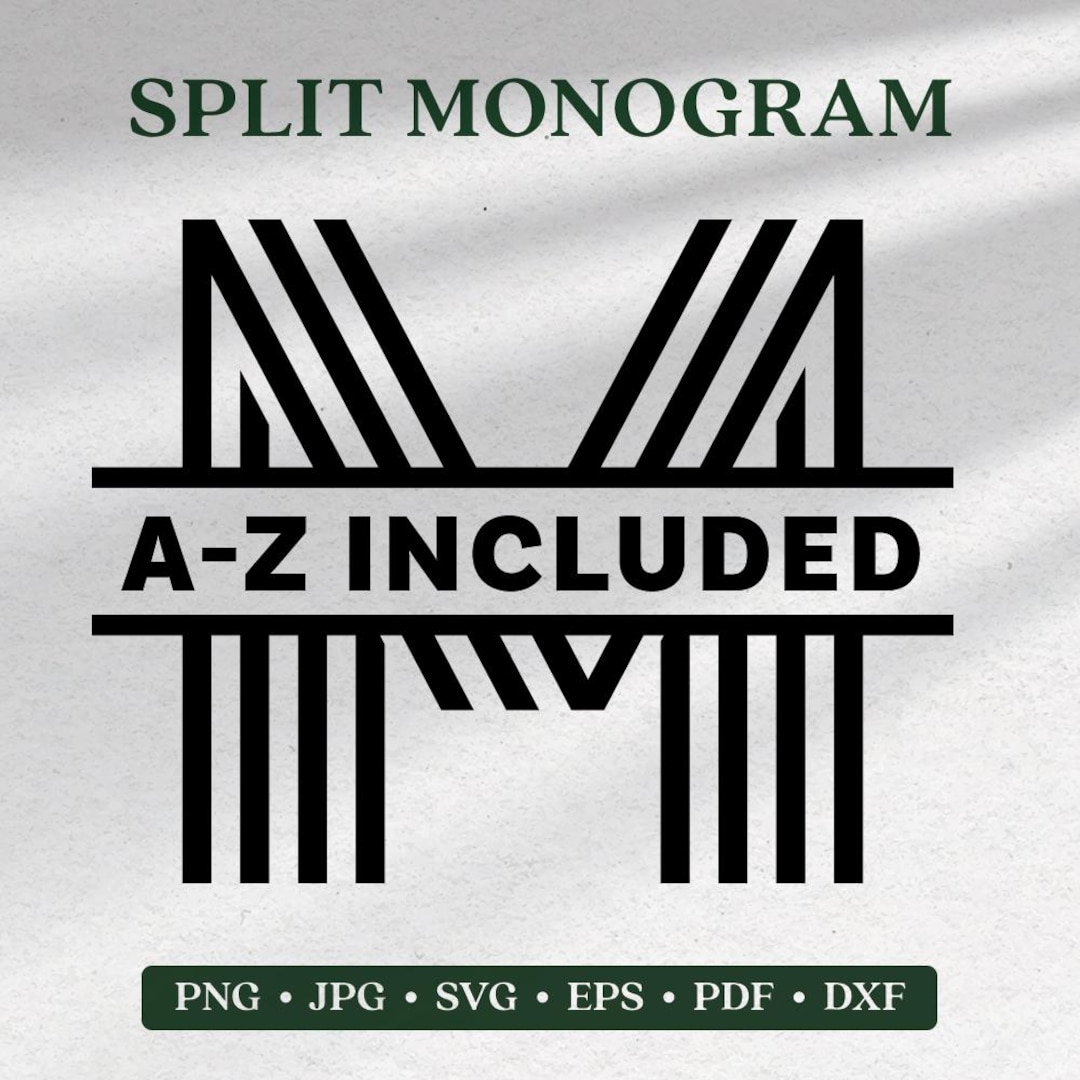 Split Monogram High-res Digital Download Instant Download for Printing ...