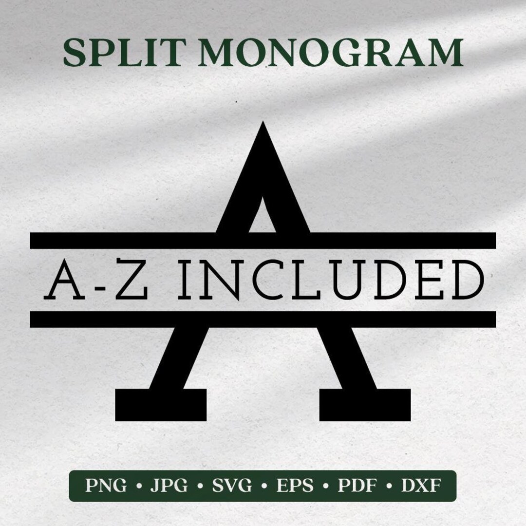 Split Monogram High-res Digital Download Instant Download for Printing ...