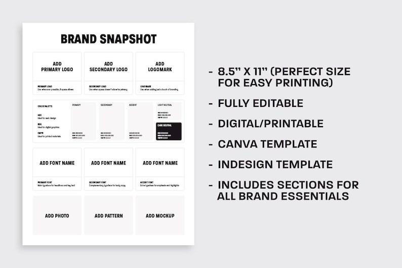Brand Guideline Template | Style Guide Template | Brand Kit | Brand ...