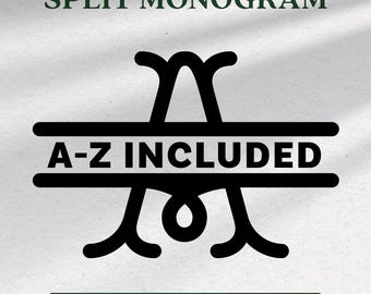 Split Monogram | High-res Digital Download | Instant Download for ...