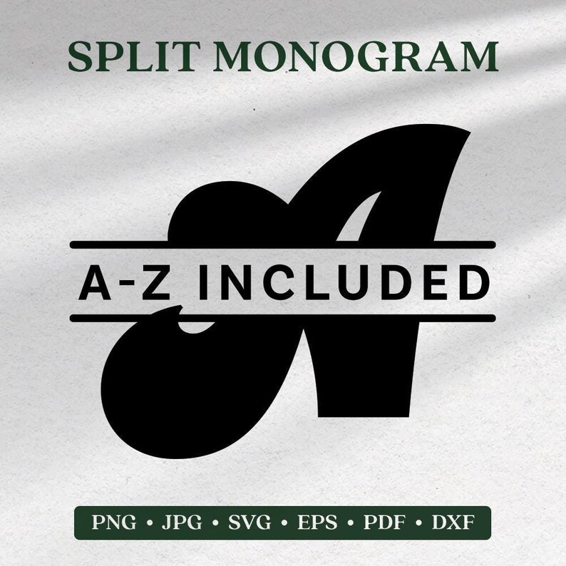 Split Monogram High-res Digital Download Instant Download for Printing ...