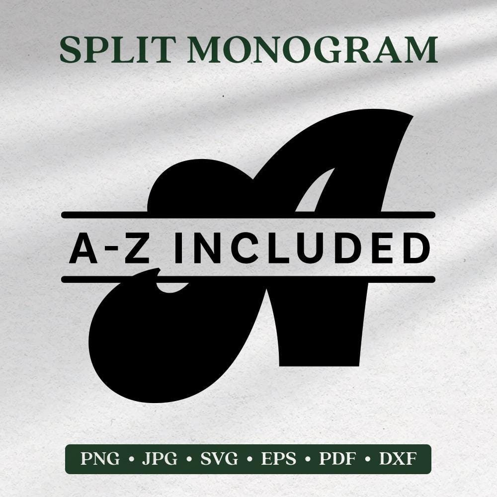 Split Monogram High-res Digital Download Instant Download for Printing ...