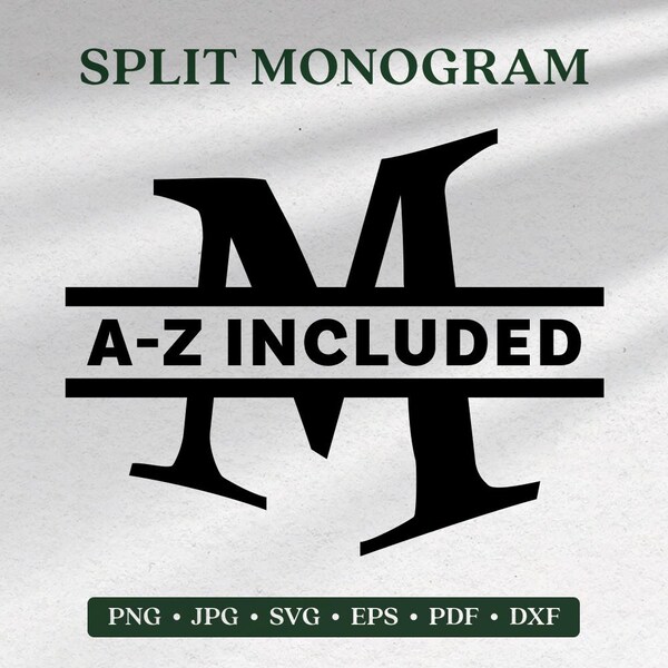 Split Monogram High-res Digital Download Instant Download for Printing ...