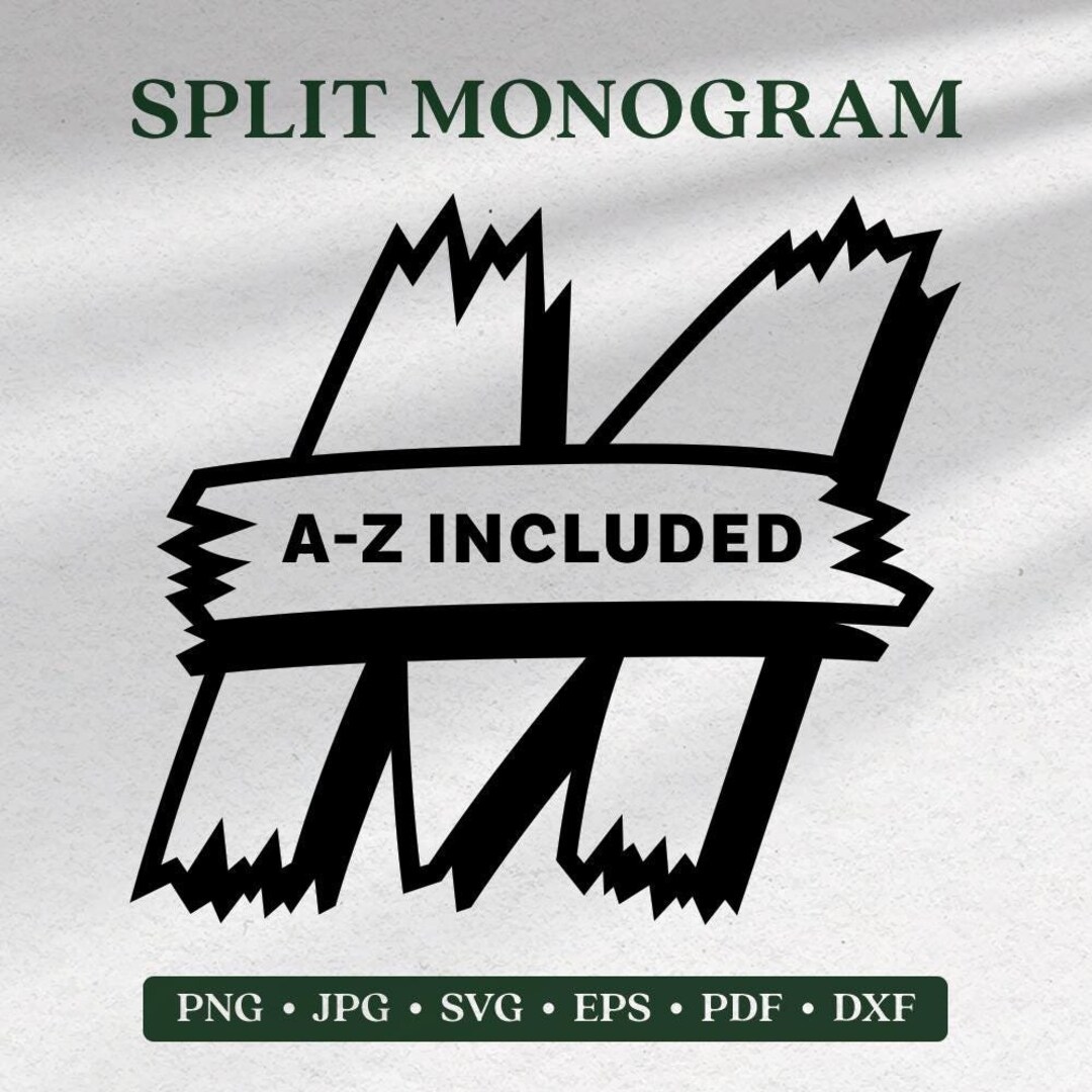 Split Monogram High-res Digital Download Instant Download for Printing ...