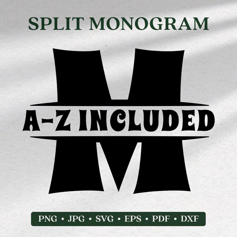 Split Monogram High-res Digital Download Instant Download for Printing ...