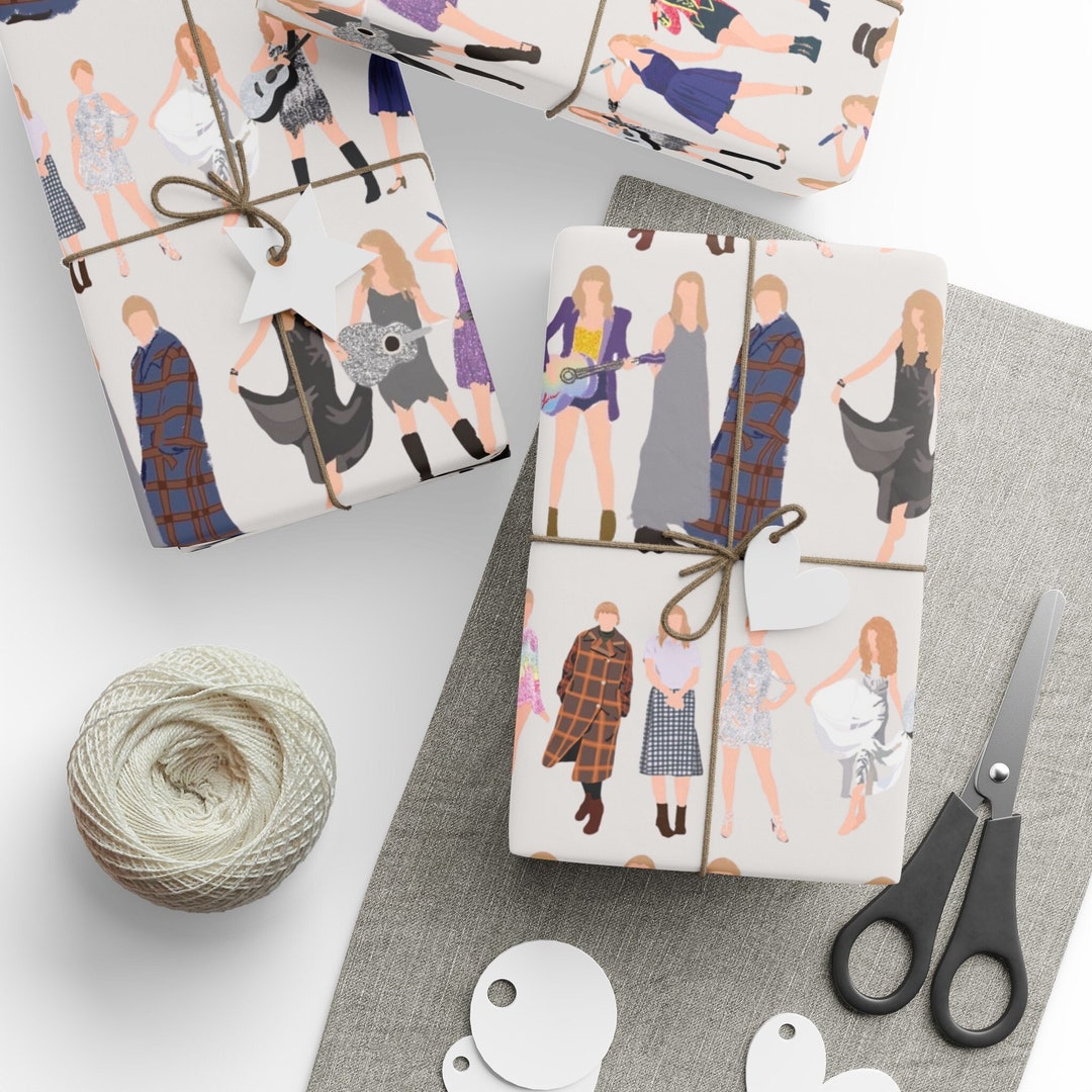Taylor Swift Inspired Wrapping Paper, Gift Wrap, Swiftie Birthday ...