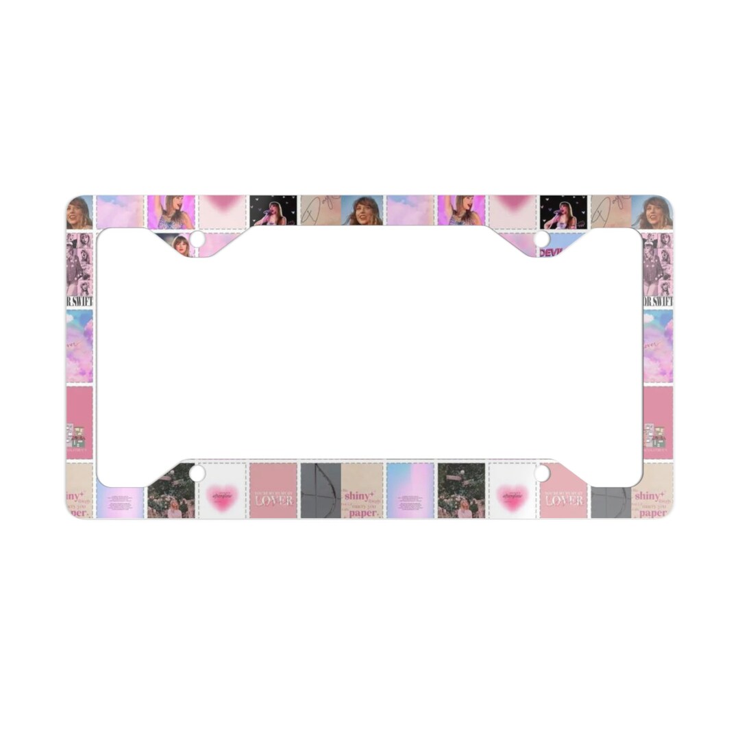 Taylor Swift License Plate Frame,collage Taylor Design Print Vehicle ...