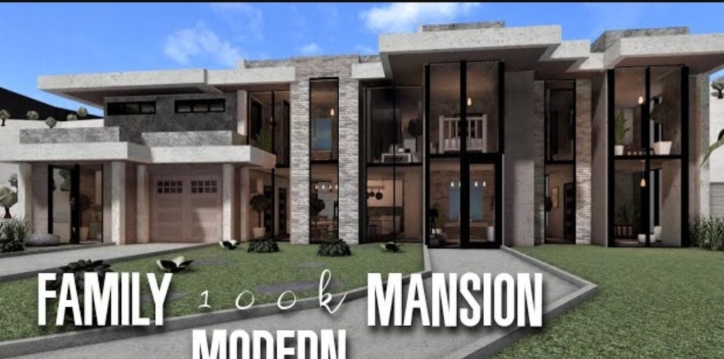 100k 2 Story Bloxburg Modern Mansion Etsy