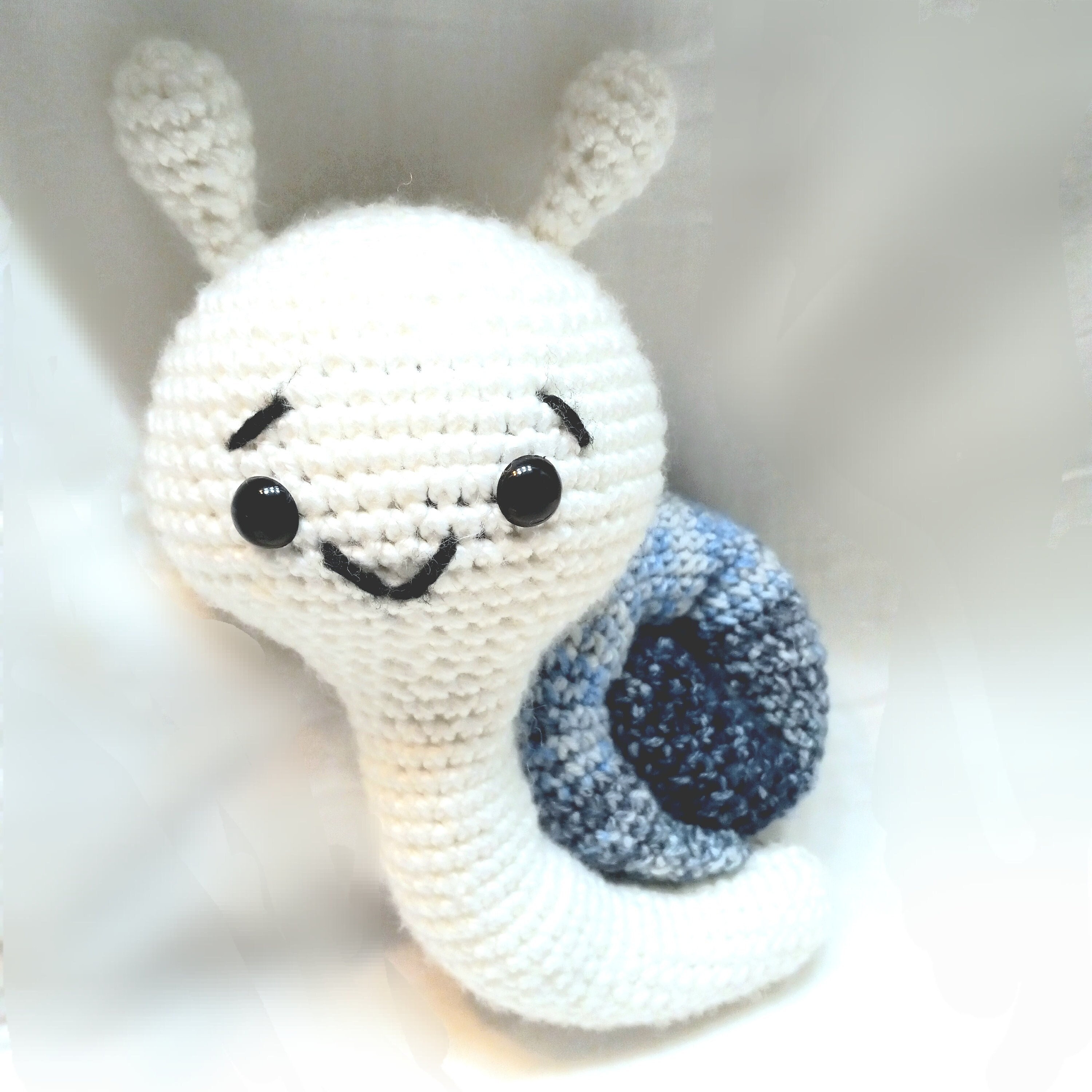 Sammy the Snail Crochet Amigurumi Plushie - Etsy