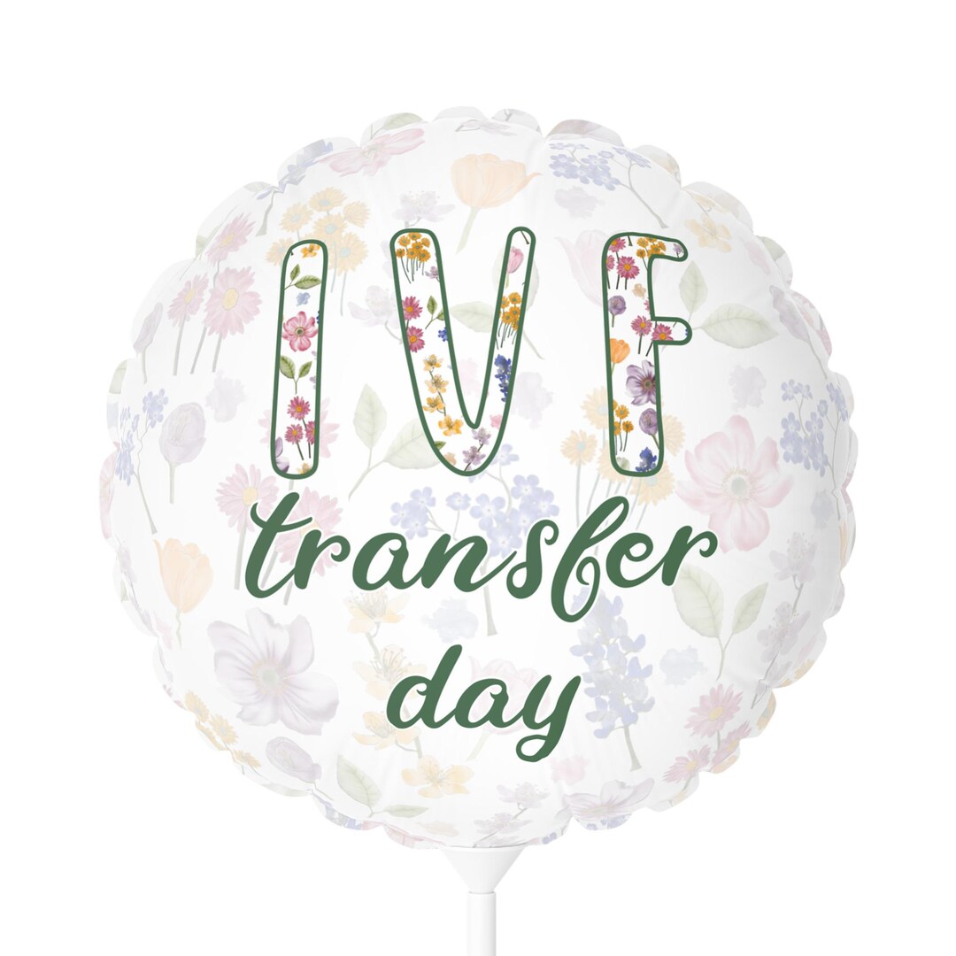 IVF Transfer Day Balloon (round), 11", IVF Gift Ideas, Infertility ...