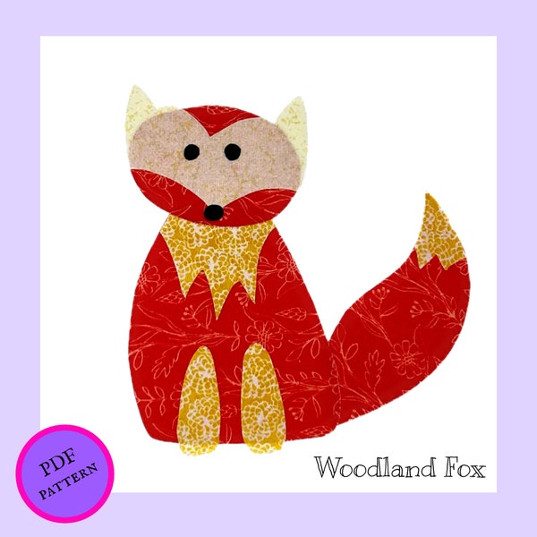 Fox Quilt Block - Etsy