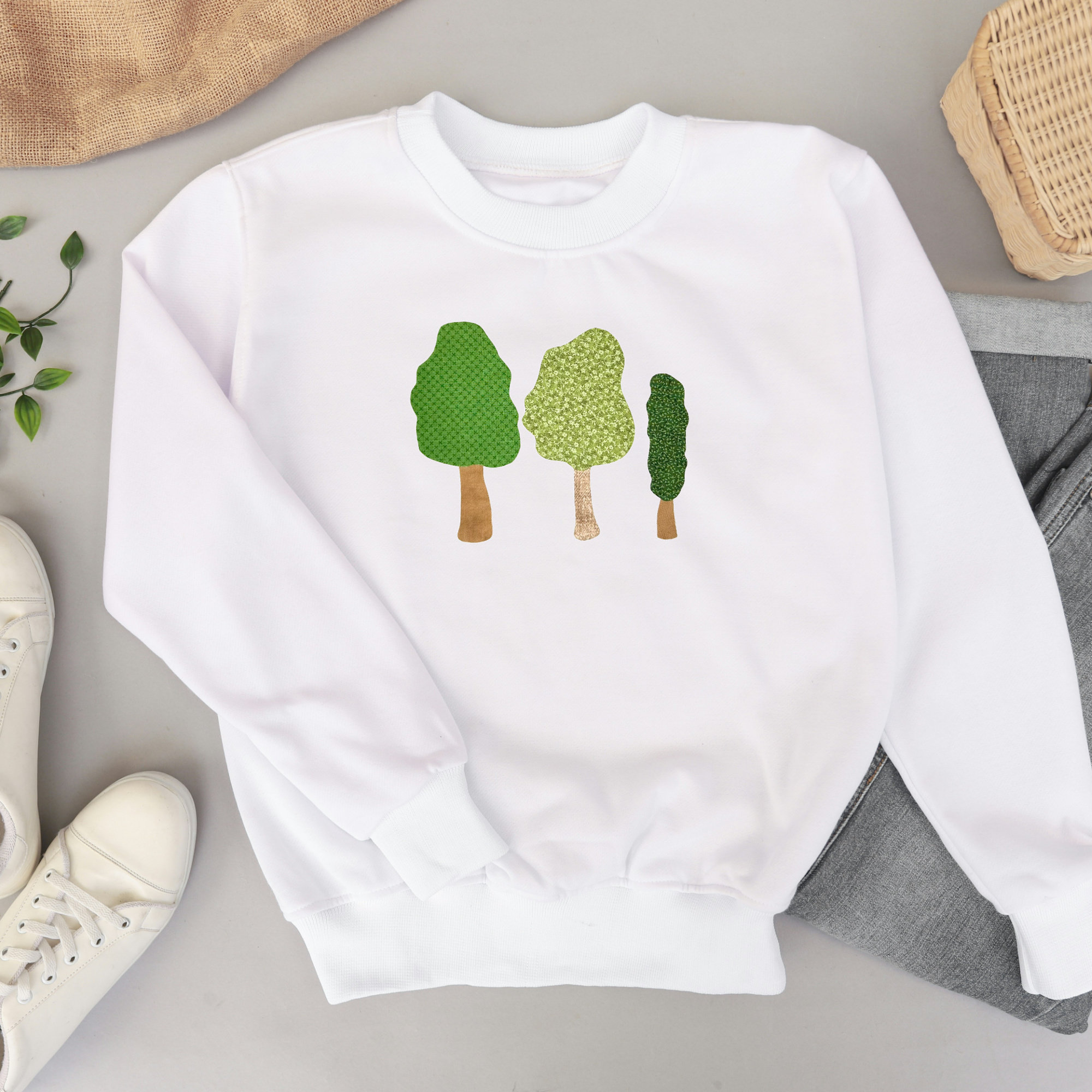 Tree Applique Pattern Design Tree DIY Pattern Paper Craft Tree Clipart ...