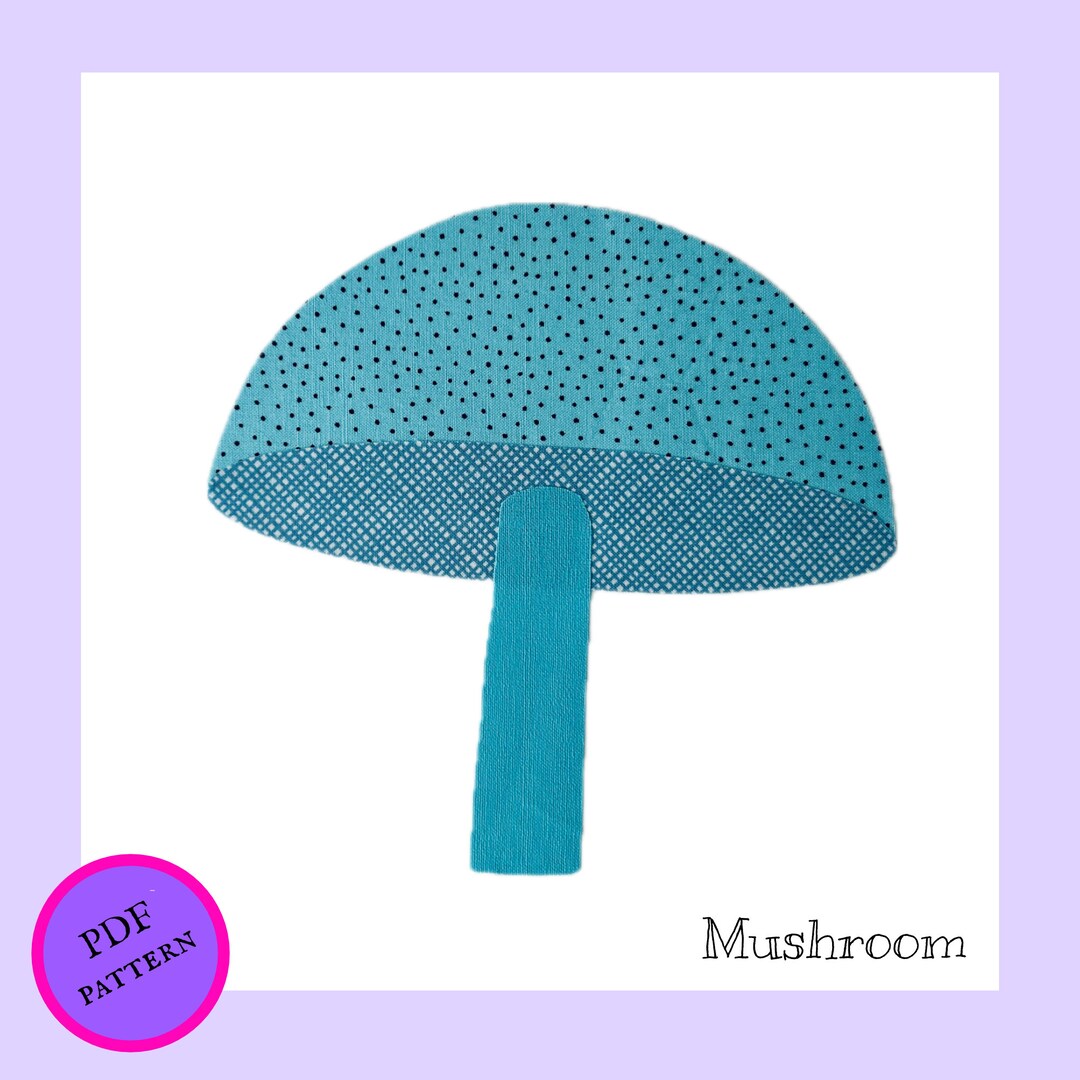 Mushroom Appliqué Pattern Design Mushroom DIY Pattern Paper Craft ...