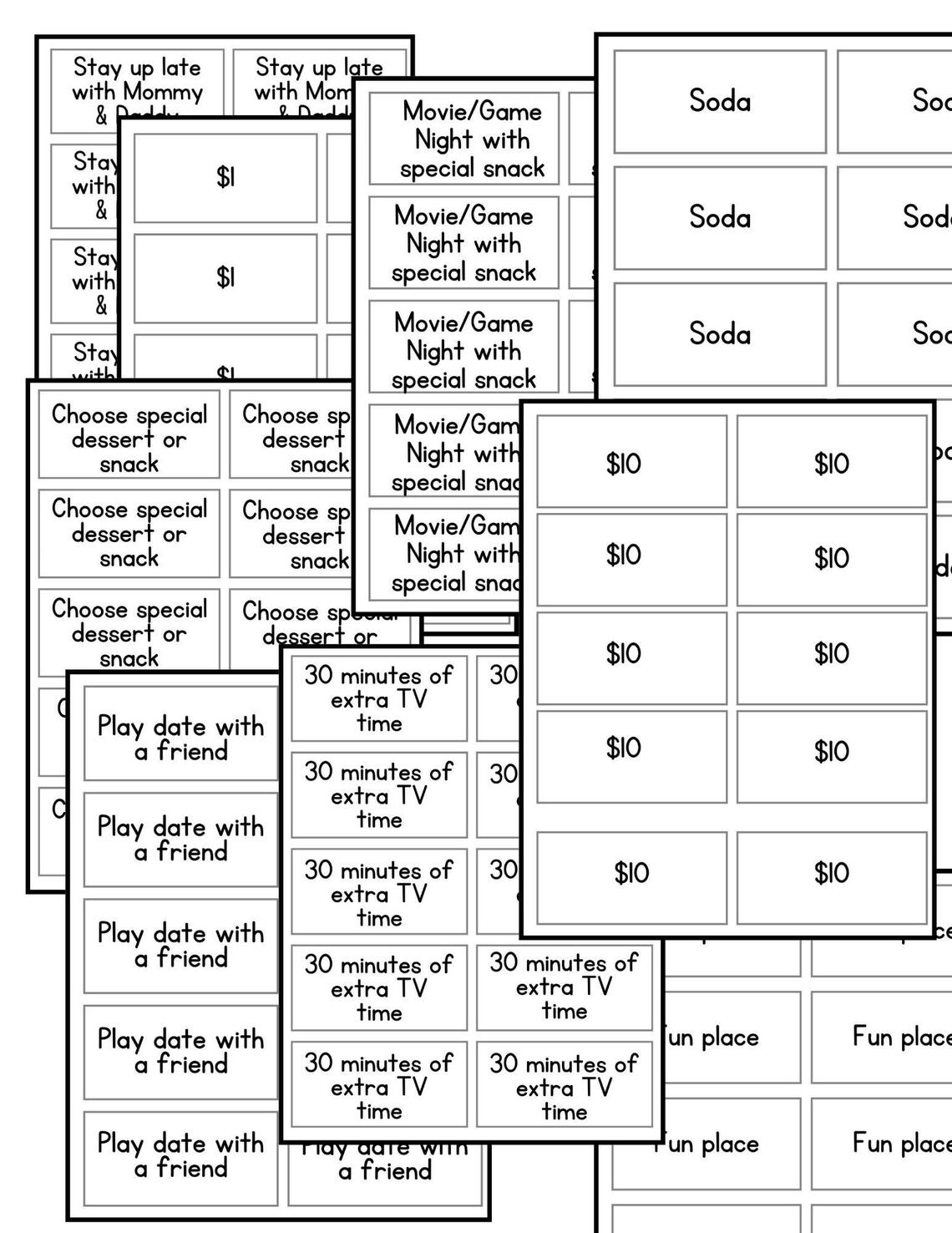 Behavior Rewards Chart System | Positive Reinforcement for Kids ...