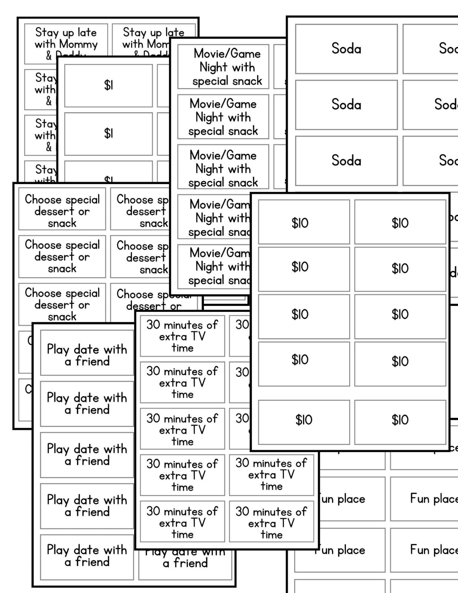 Behavior Rewards Chart System | Positive Reinforcement for Kids ...
