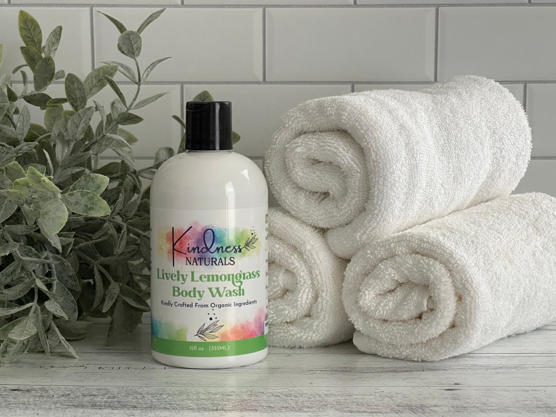 Kindness Naturals Lively Lemongrass Body Wash Shea Butter Blend for All ...