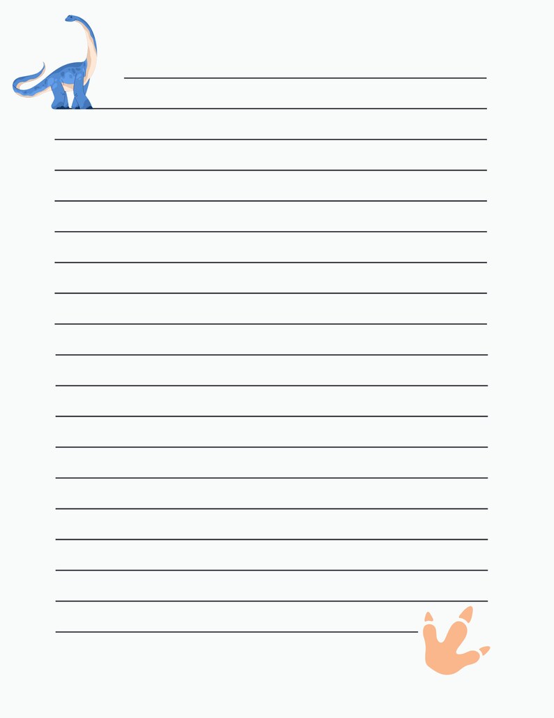 Dino Printable Daily Reflection Journal for Kids - Etsy