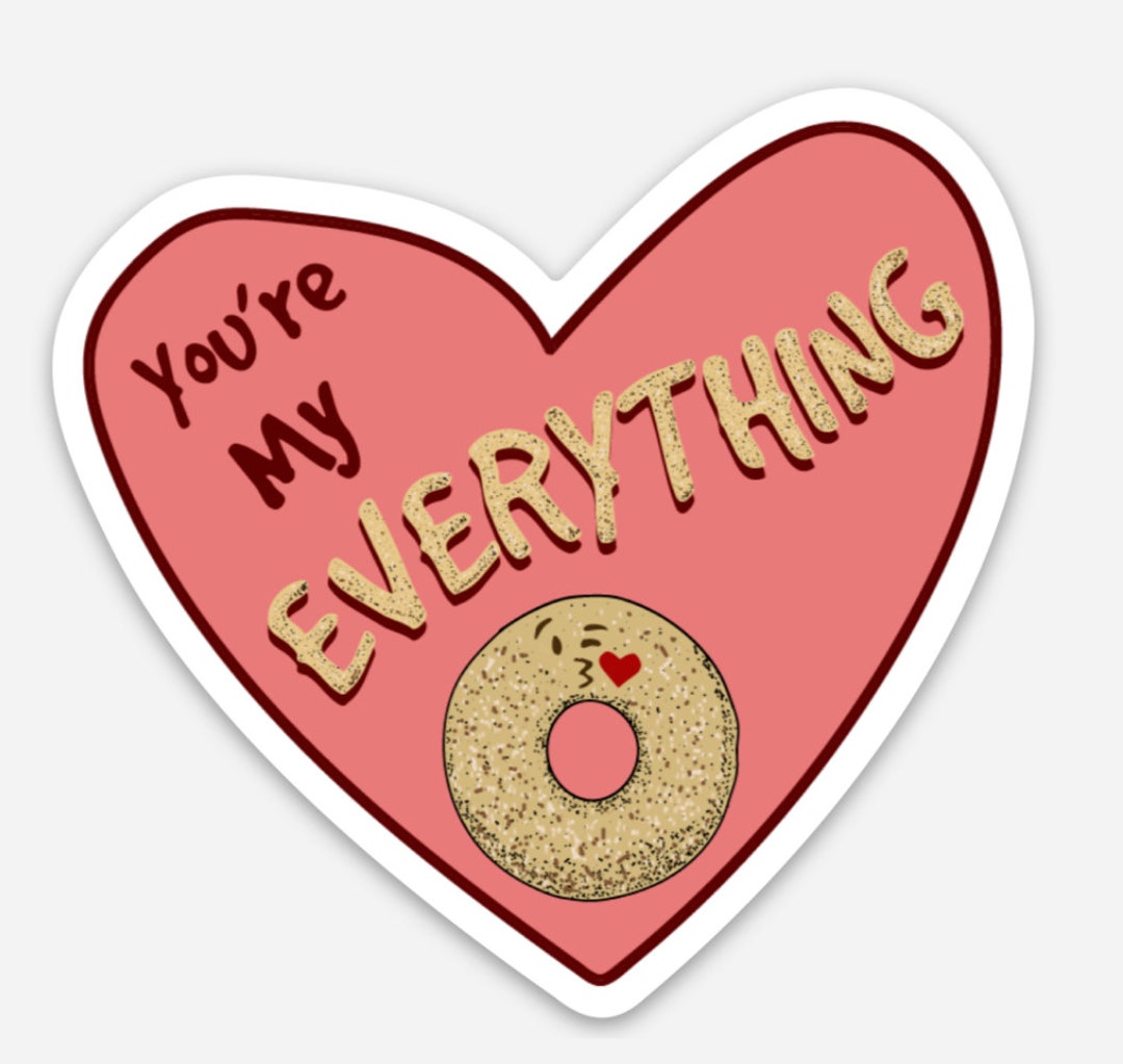 My Everything Bagel Pun Sticker - Etsy