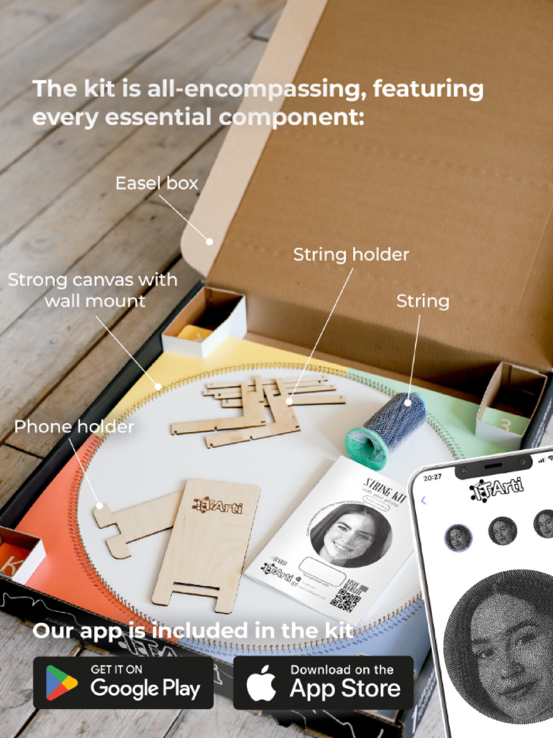 Transform Any Photo to Stunning Masterpiece - Personalized DIY String ...