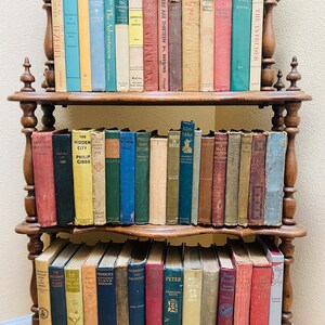 Eclectic Antique Book Set, 1800s-1900s Vintage Book Decor Collection in ...