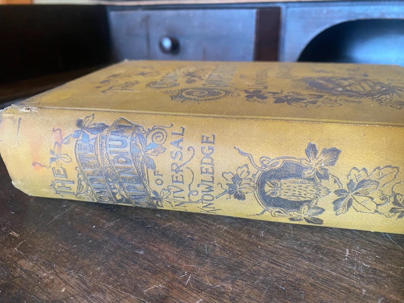 Antique 1895 the Complete Compendium of Universal Knowledge by William ...