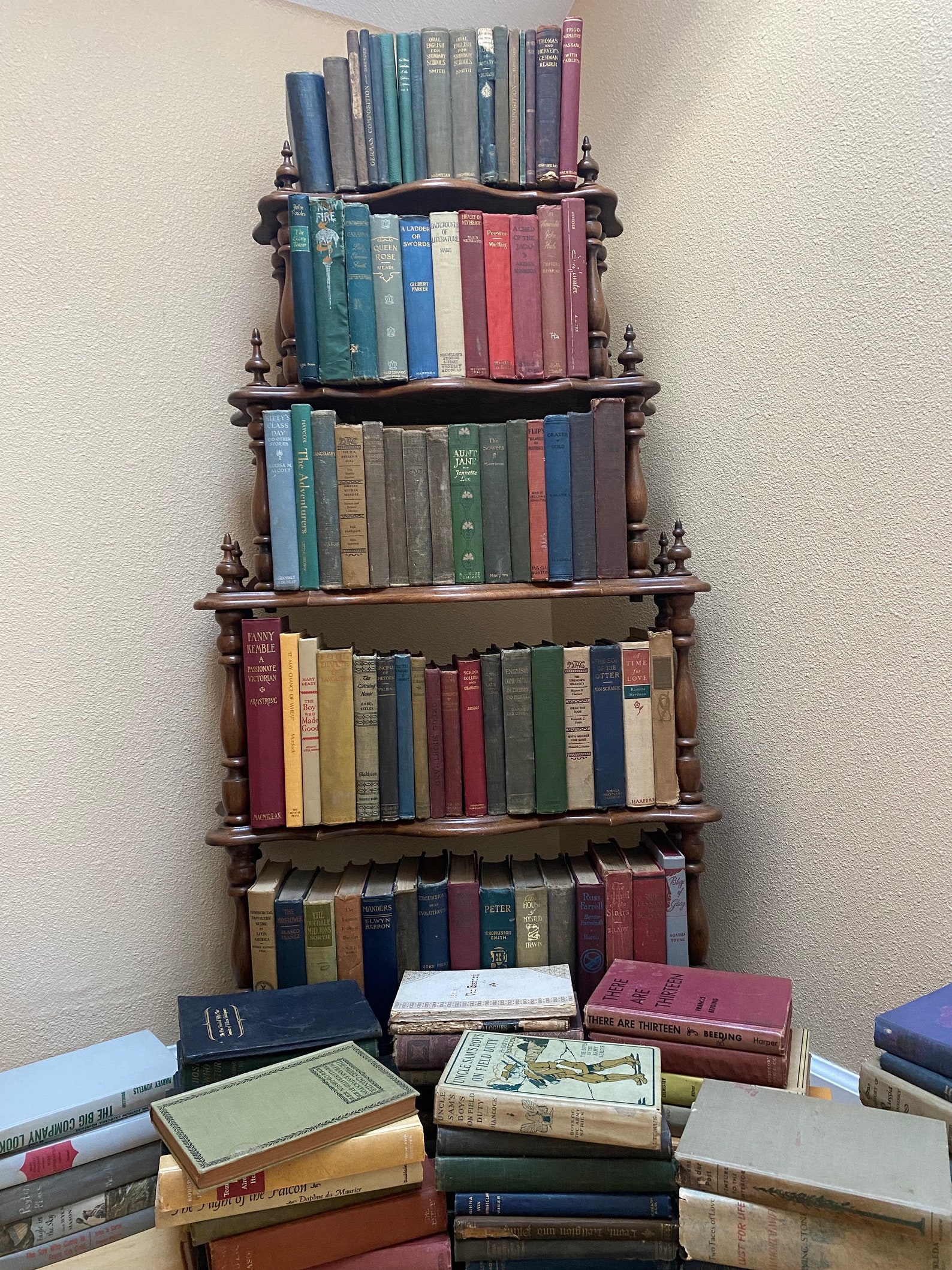 Eclectic Antique Book Set, 1800s-1900s Vintage Book Decor Collection in ...