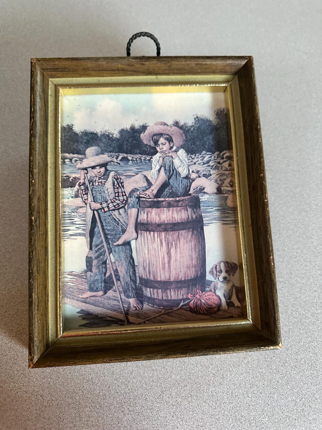 Vintage Huckleberry Finn and Tom Sawyer Numbered Print by Jim Daly, VTG ...