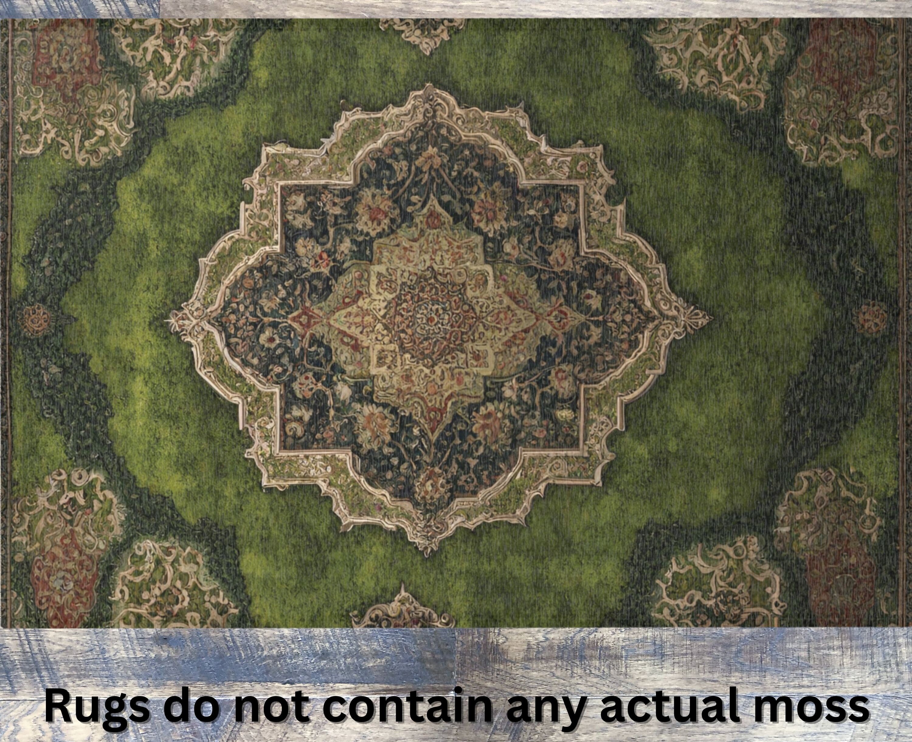 Green Moss Rug for Bedroom, Living Room, Office, Boho, Cottagecore ...