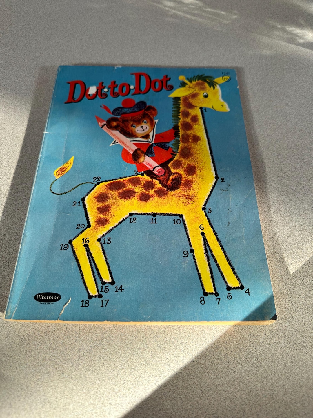 Vintage Dot to Dot Coloring Book, Retro Activity Kids Toy, VTG ...