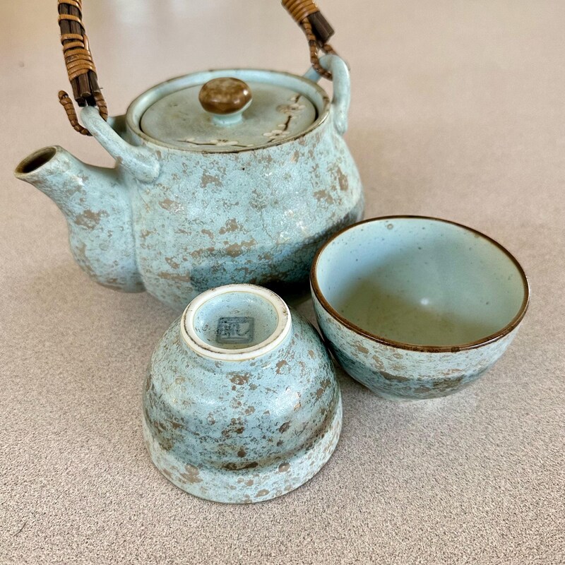 Stoneware Tea Set - Etsy