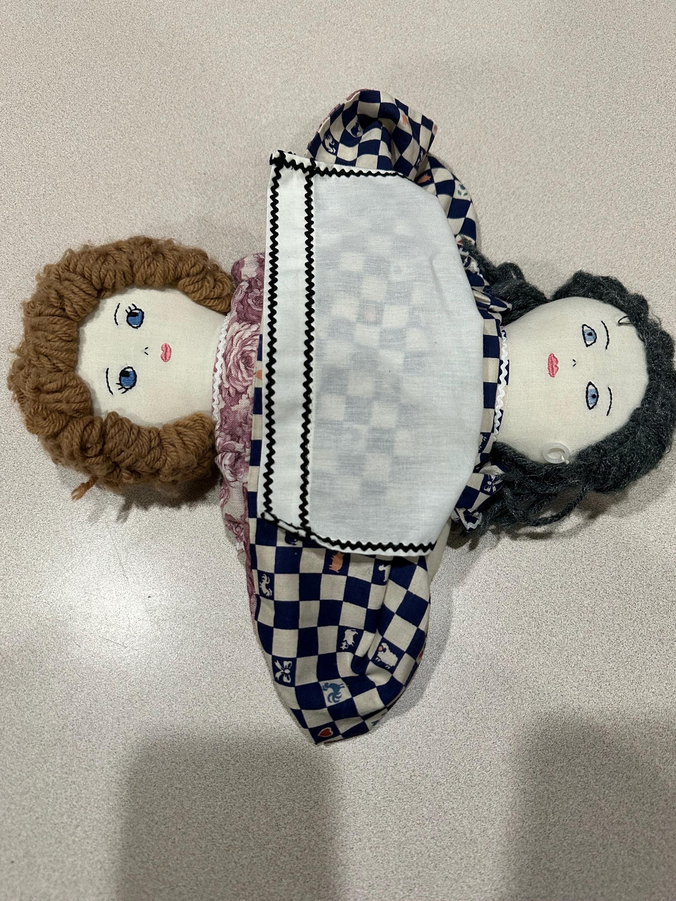 Vintage Topsy Turvy Doll, 1950s Dual Stuffed Girls Toy, VTG Folk Art ...