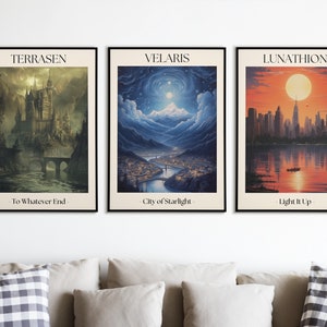 Velaris City of Starlight ACOTAR Poster: Sarah J Maas Night Court Art ...