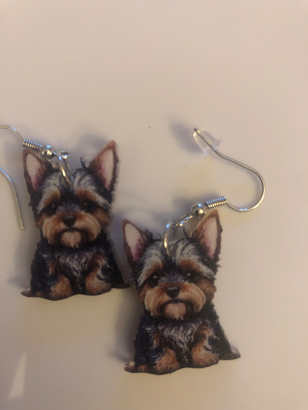 Yorkie Puppy Earrings - Etsy