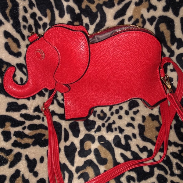 Red Elephant - Etsy