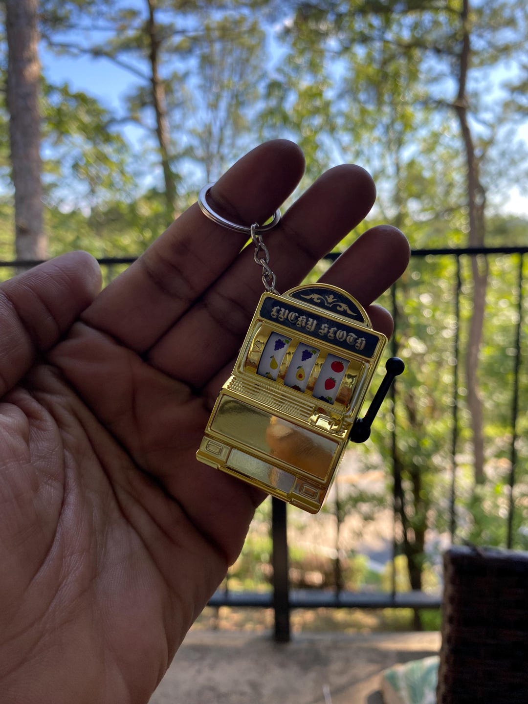 Functional Slot Machine Game Keychain - Etsy