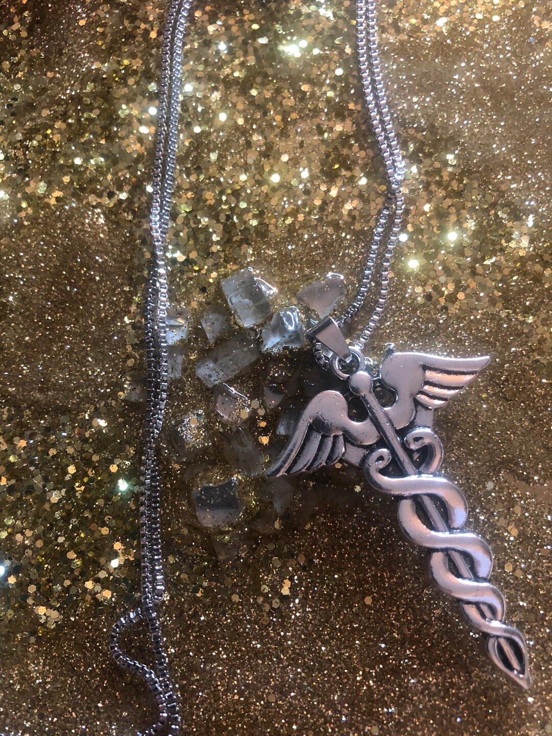 Silver Medical Symbol Necklace - Etsy