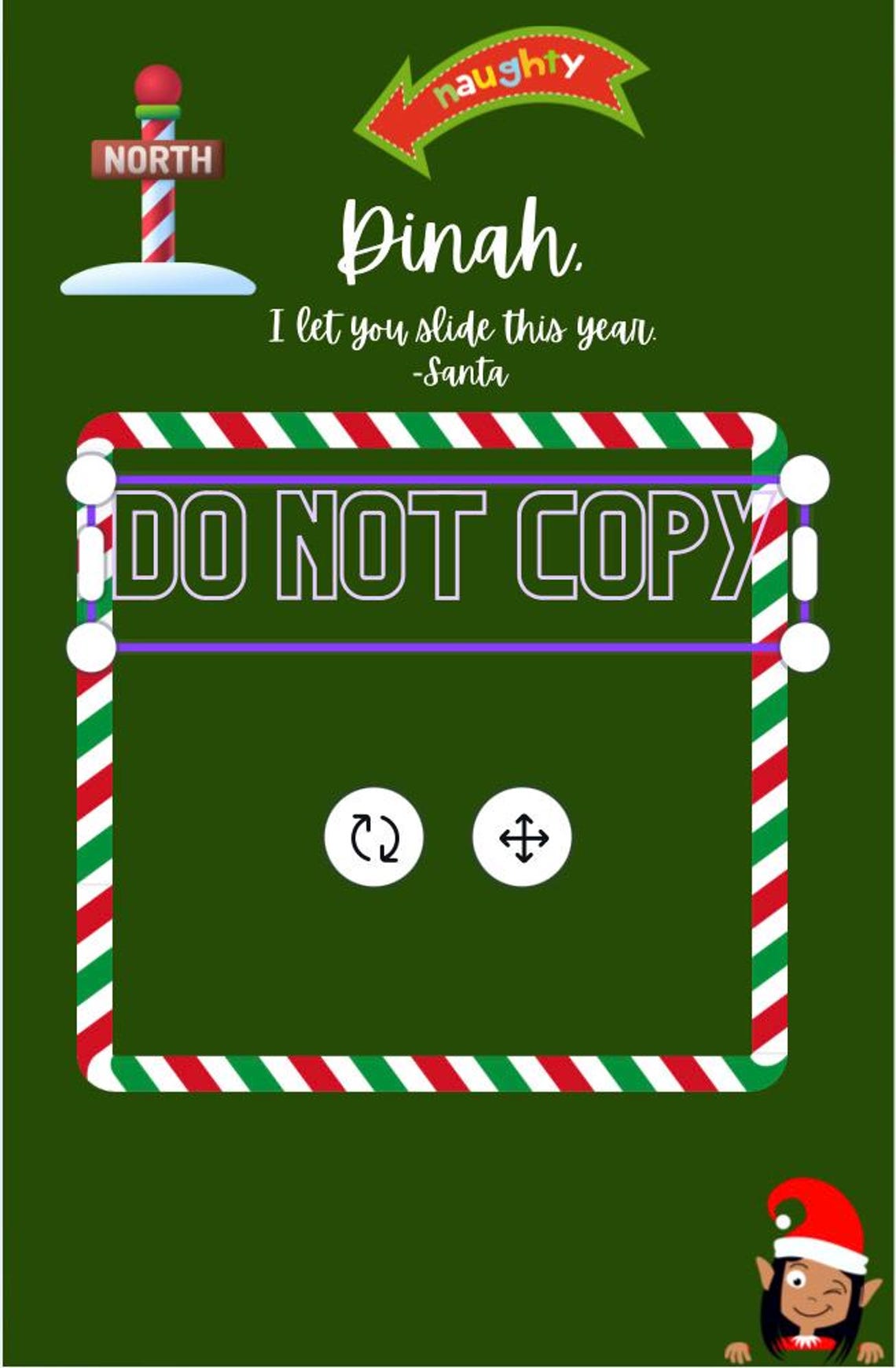 5 Christmas Treat Card Template|jumbo Gift Card|diy Canva|digital ...