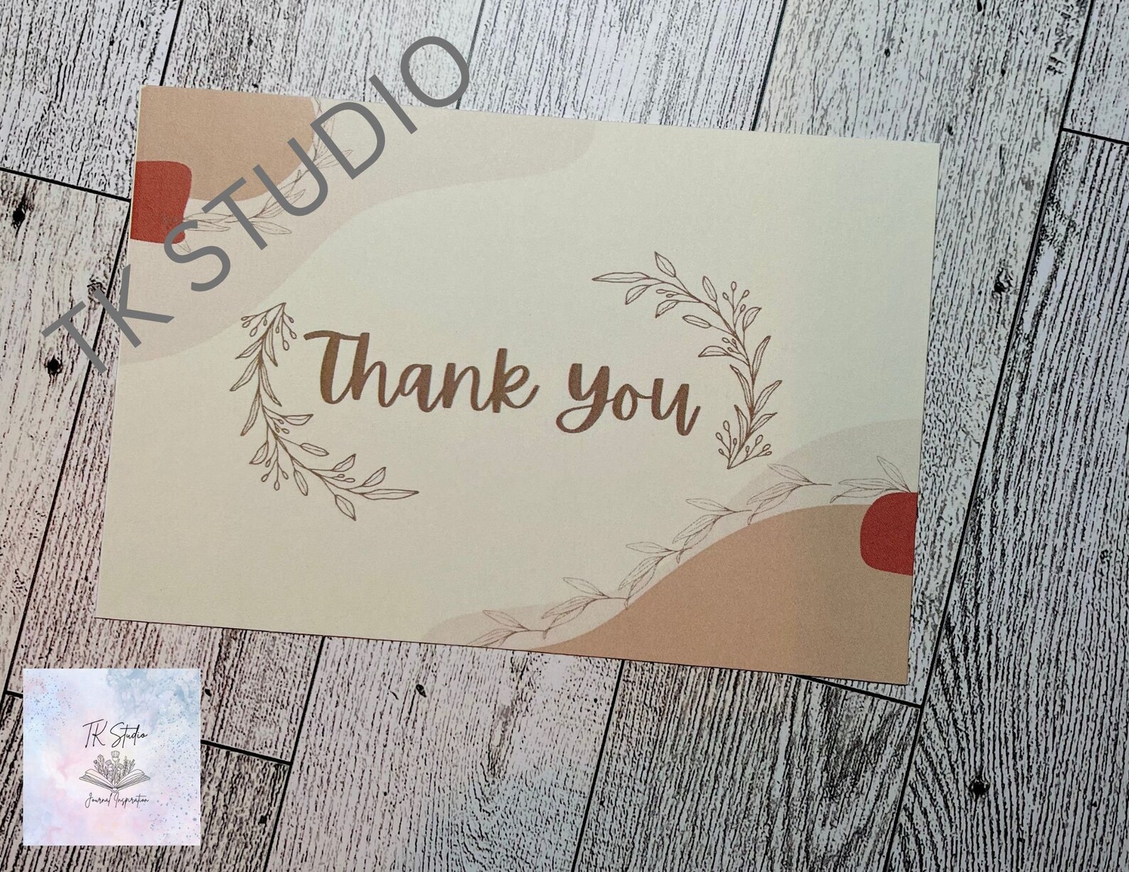 Neutral Thank You Card - Etsy