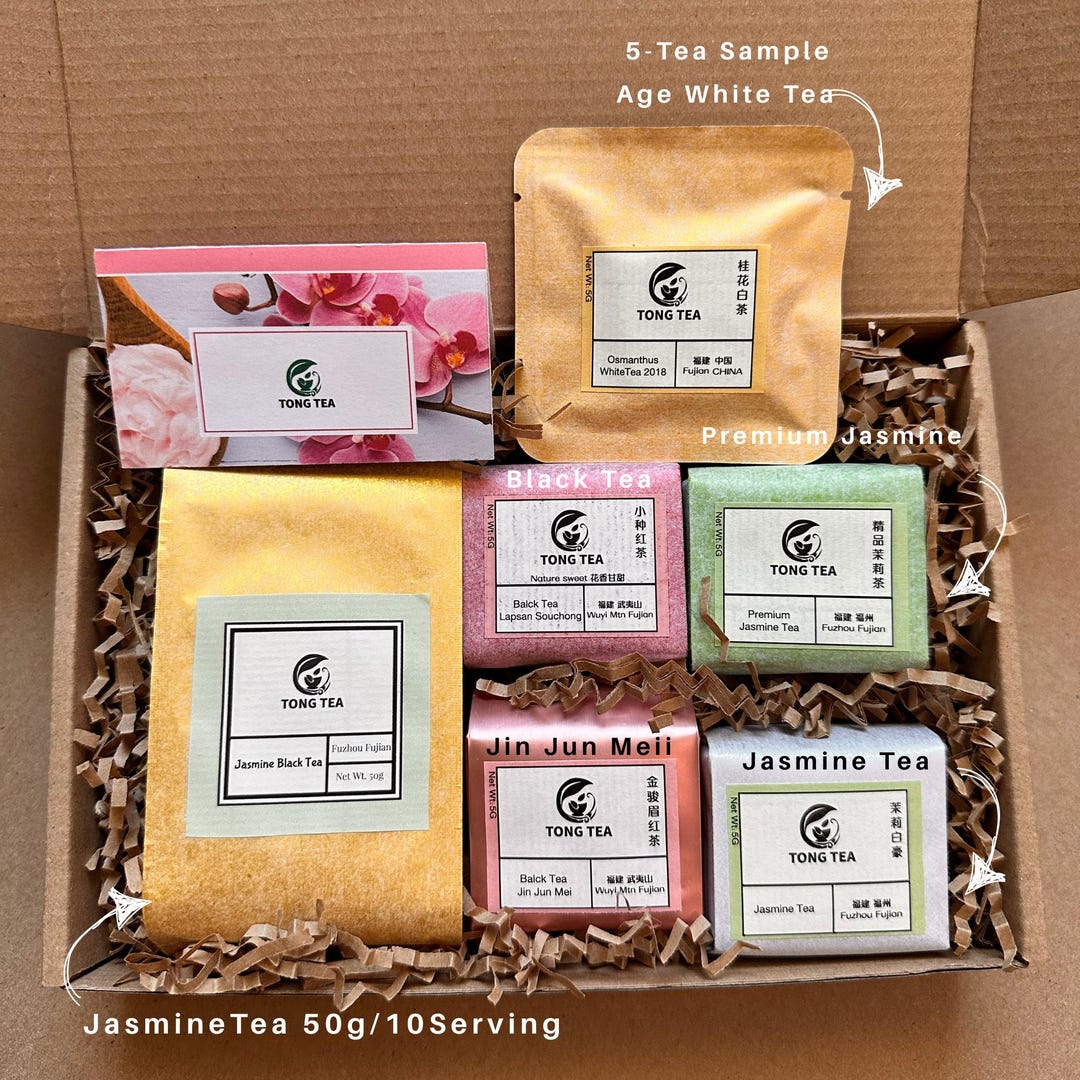 Tea Lover Gift Box Jasmine Tea Set Tea Infuser Thank You Thinking of ...