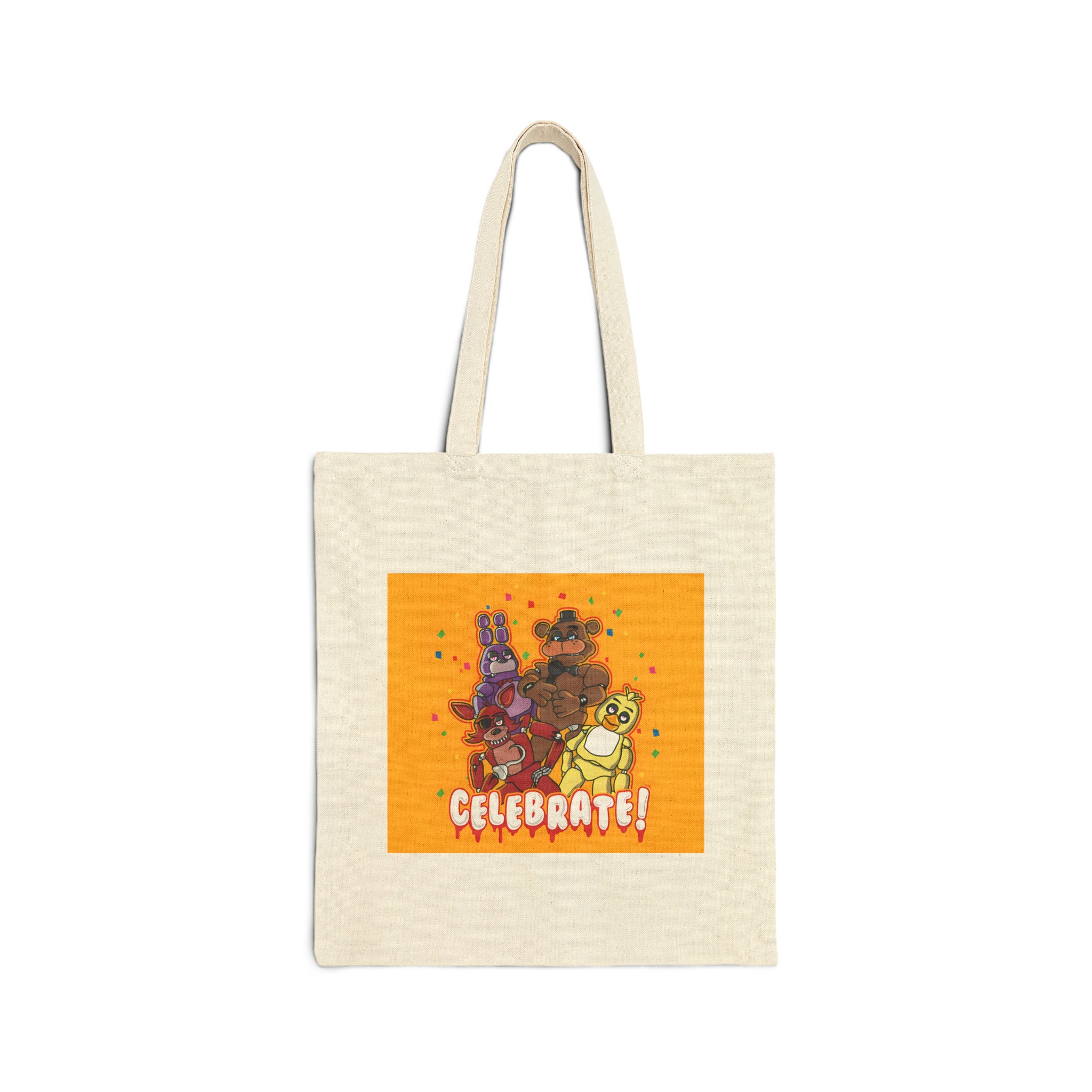 Five Nights at Freddy's, FNAF Celebrate Cotton Canvas Tote Bag - Etsy