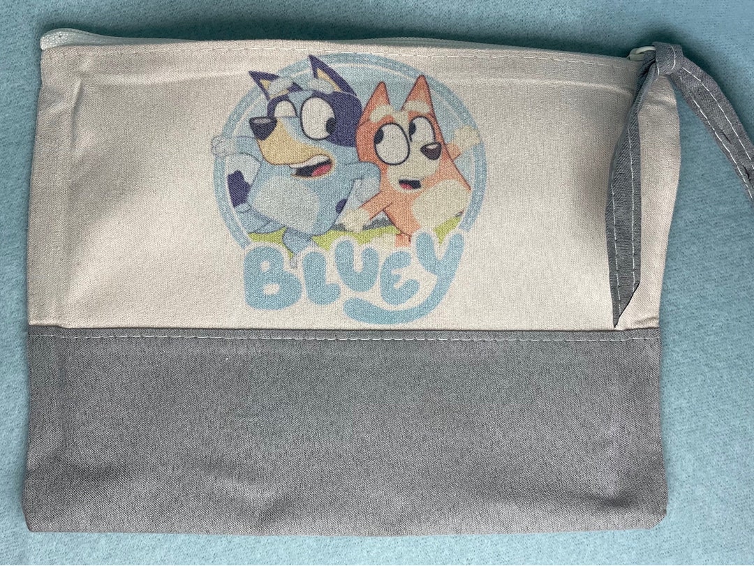 Bluey Bag, Custom Name Bluey, Cosmetic Bag, Kid Bag, Personalized Bluey ...