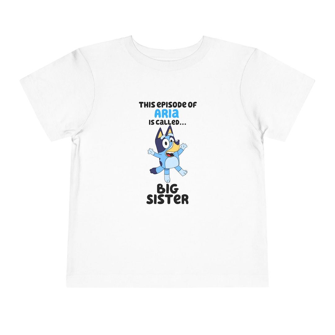Bluey Big Sister, Bluey Pregnancy Announcement, Custom Name, Custom ...