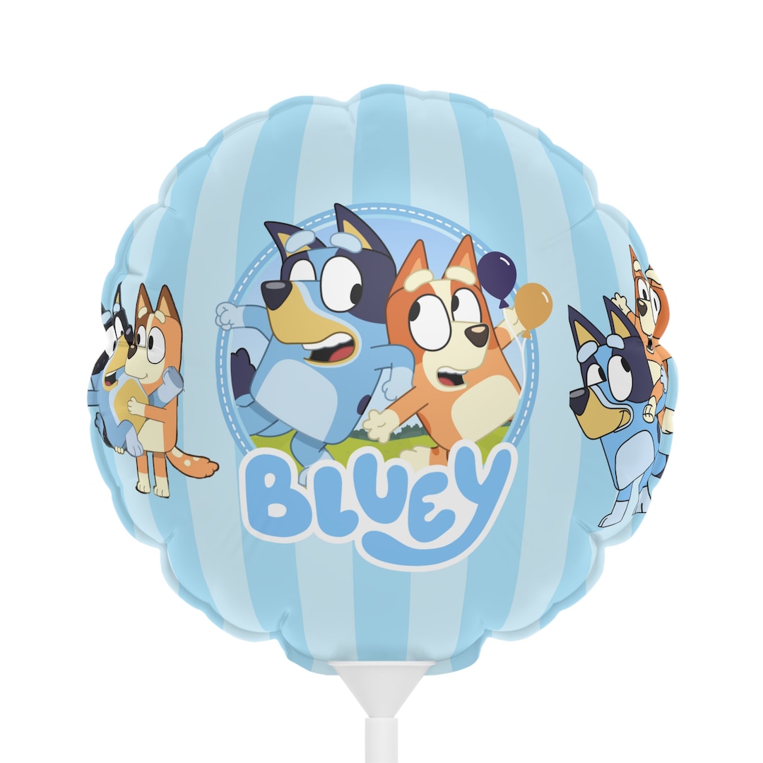 Custom Bluey, Birthday Balloon round and Heart-shaped, 6 With Stick - Etsy