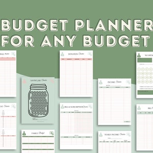 Editable Digital Budget Planner - Printable Finance Tracker for ...